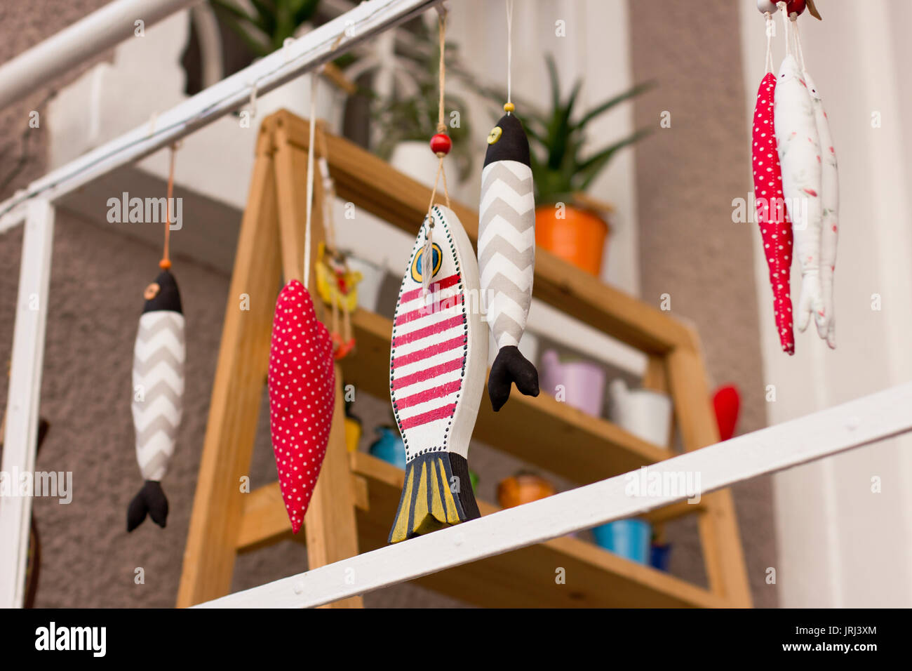 Handmade fish toy from turkish market Stock Photo - Alamy