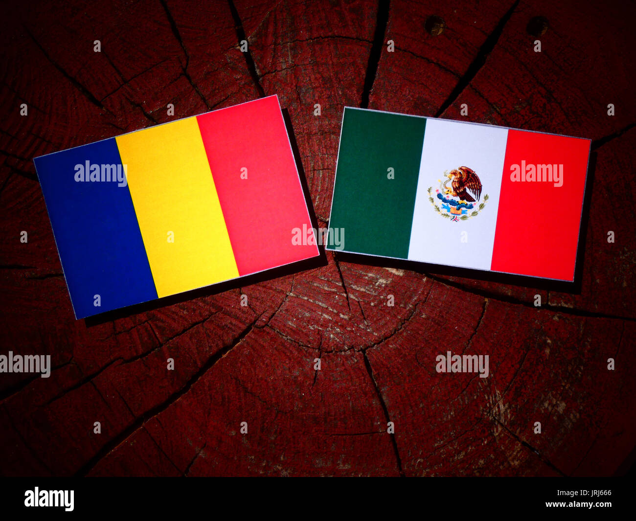 Mexico chad flag hi-res stock photography and images - Alamy