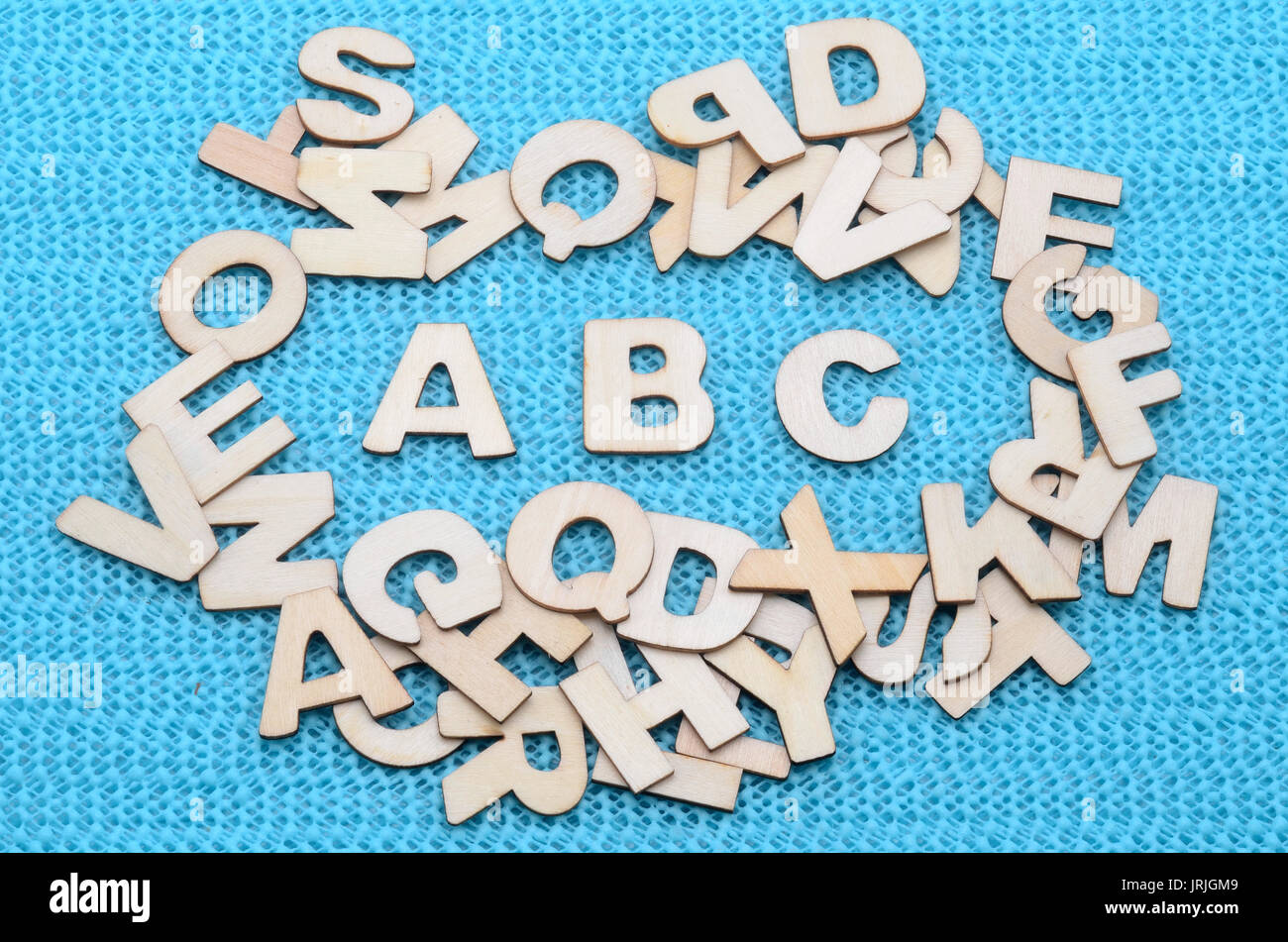 wooden alphabet letters Stock Photo - Alamy