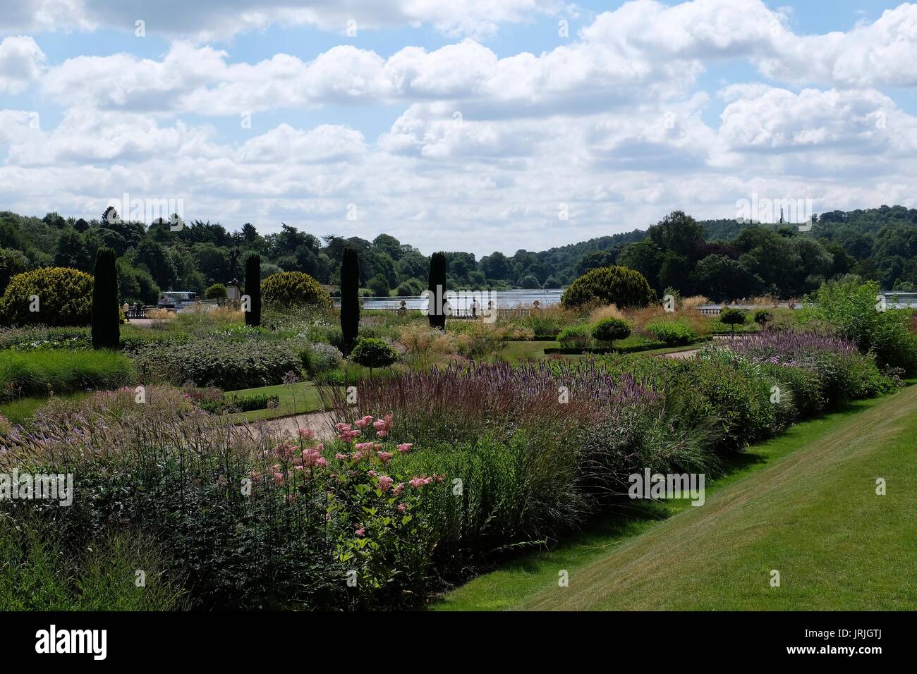 Trentham Gardens and lake Stock Photo - Alamy