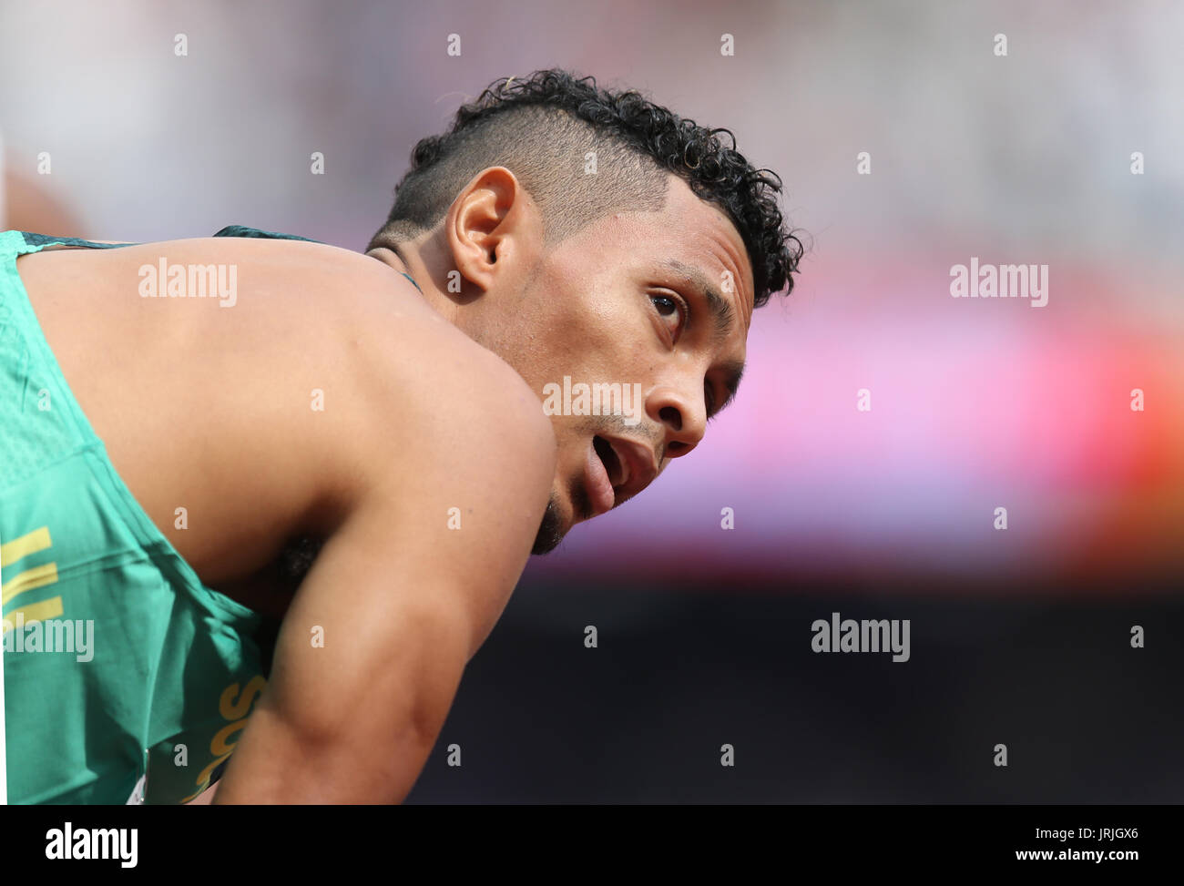 South Africa's Wayde Van Niekerk in the 400m Men's heat two during day ...
