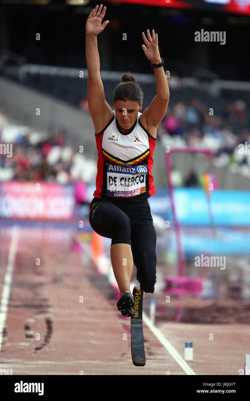 Livia de CLERCQ of Belgium in the Women's Long Jump T42 Final at the ...
