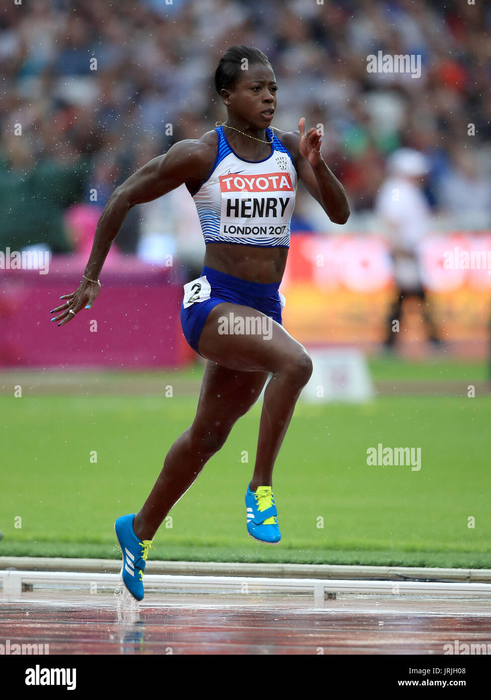 Great Britain's Desiree Henry competes in the Women's 100m heat three ...