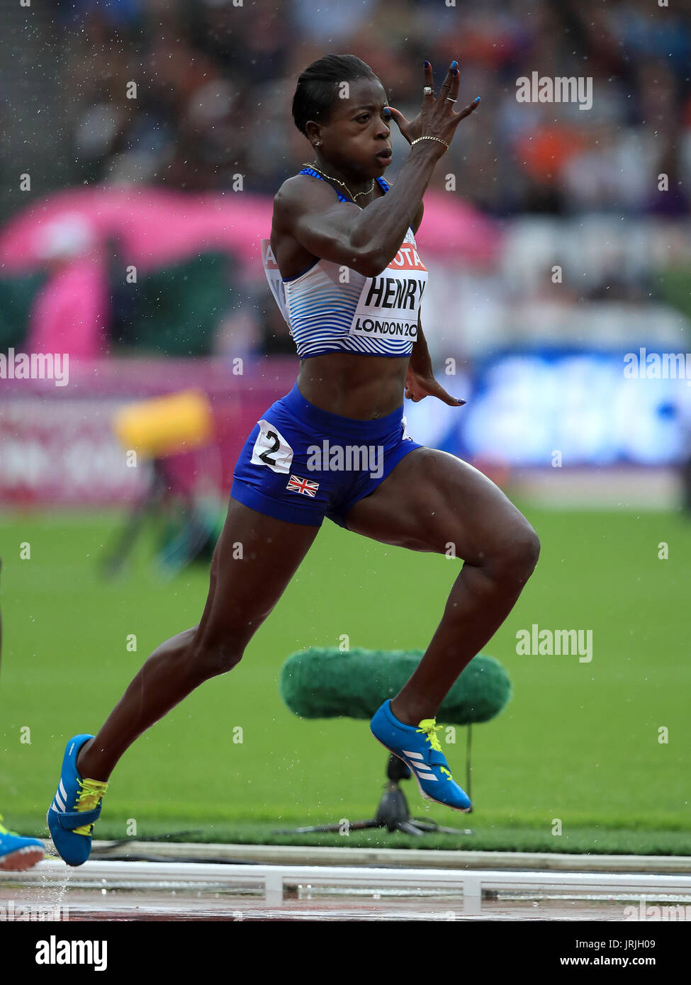 Great Britain's Desiree Henry competes in the Women's 100m heat three ...