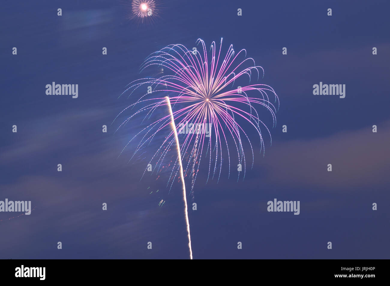Background colorful Fireworks display in horizontal frame Stock Photo ...