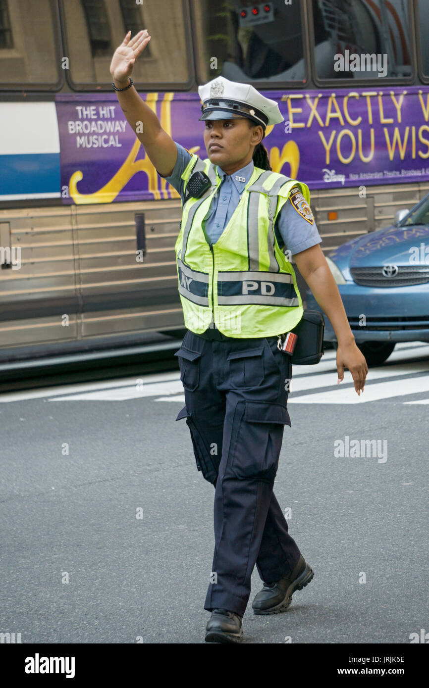 Female woman traffic warden hi-res stock photography and images - Alamy