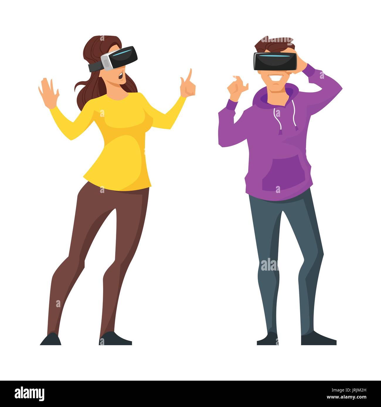 Character virtual reality in Cut Out Stock Images & Pictures - Alamy