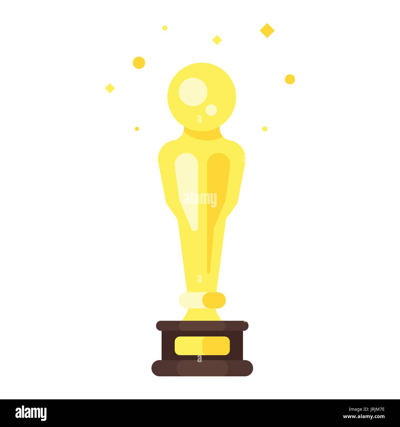 Vector flat style icon of movie reward. Isolated on white background ...