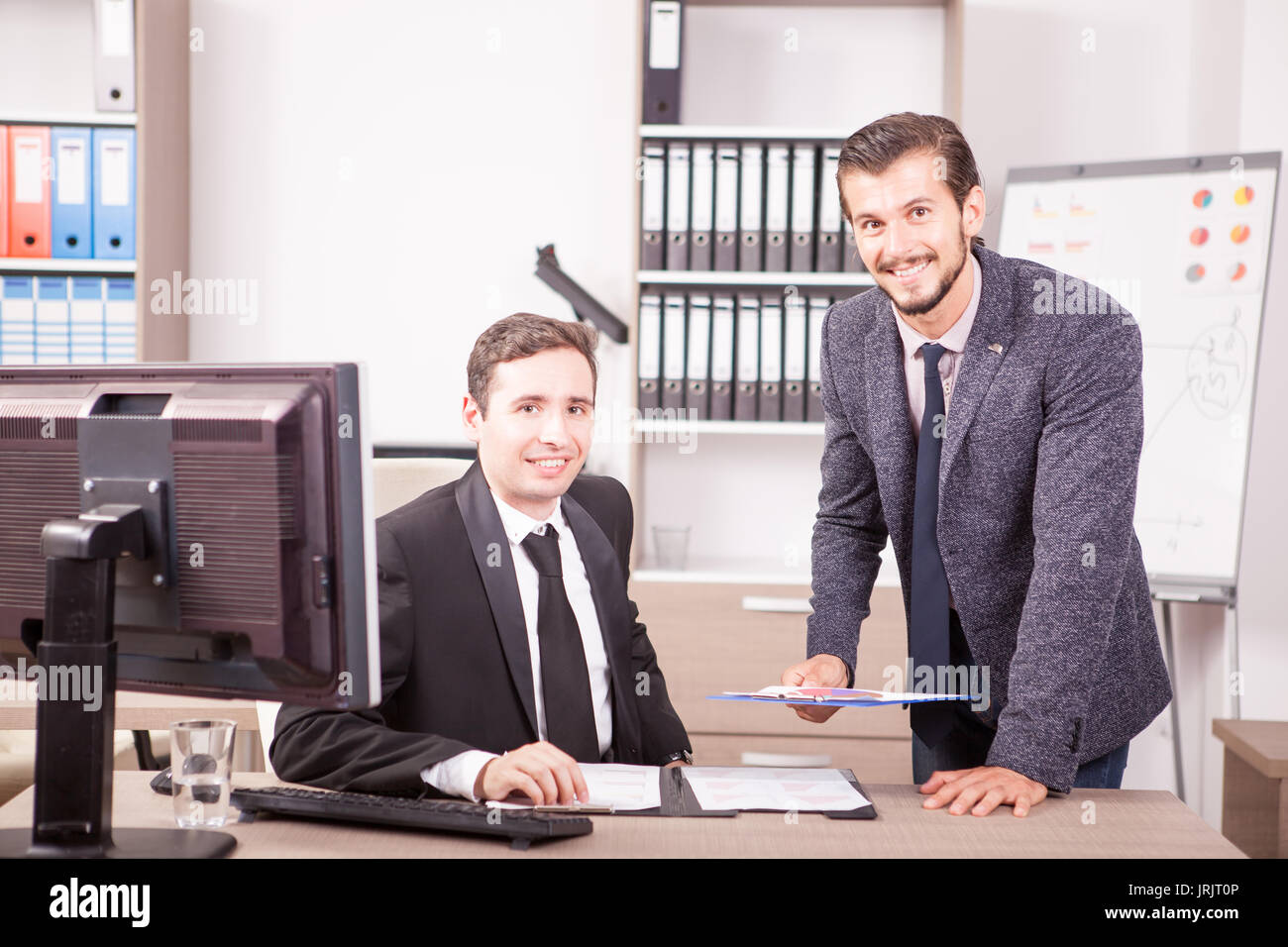 Work computer suits hi-res stock photography and images - Alamy