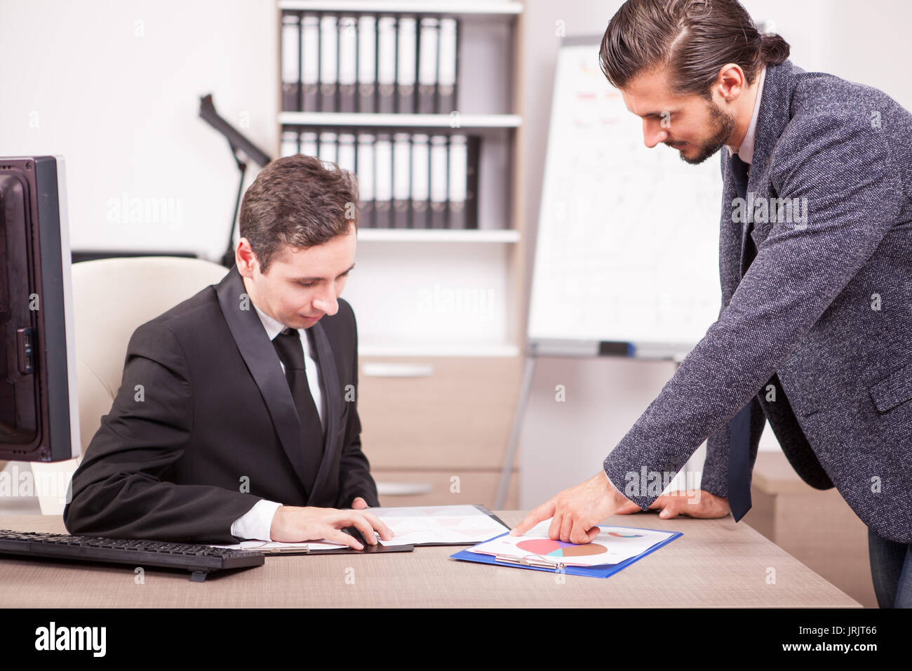 Work computer suits hi-res stock photography and images - Alamy