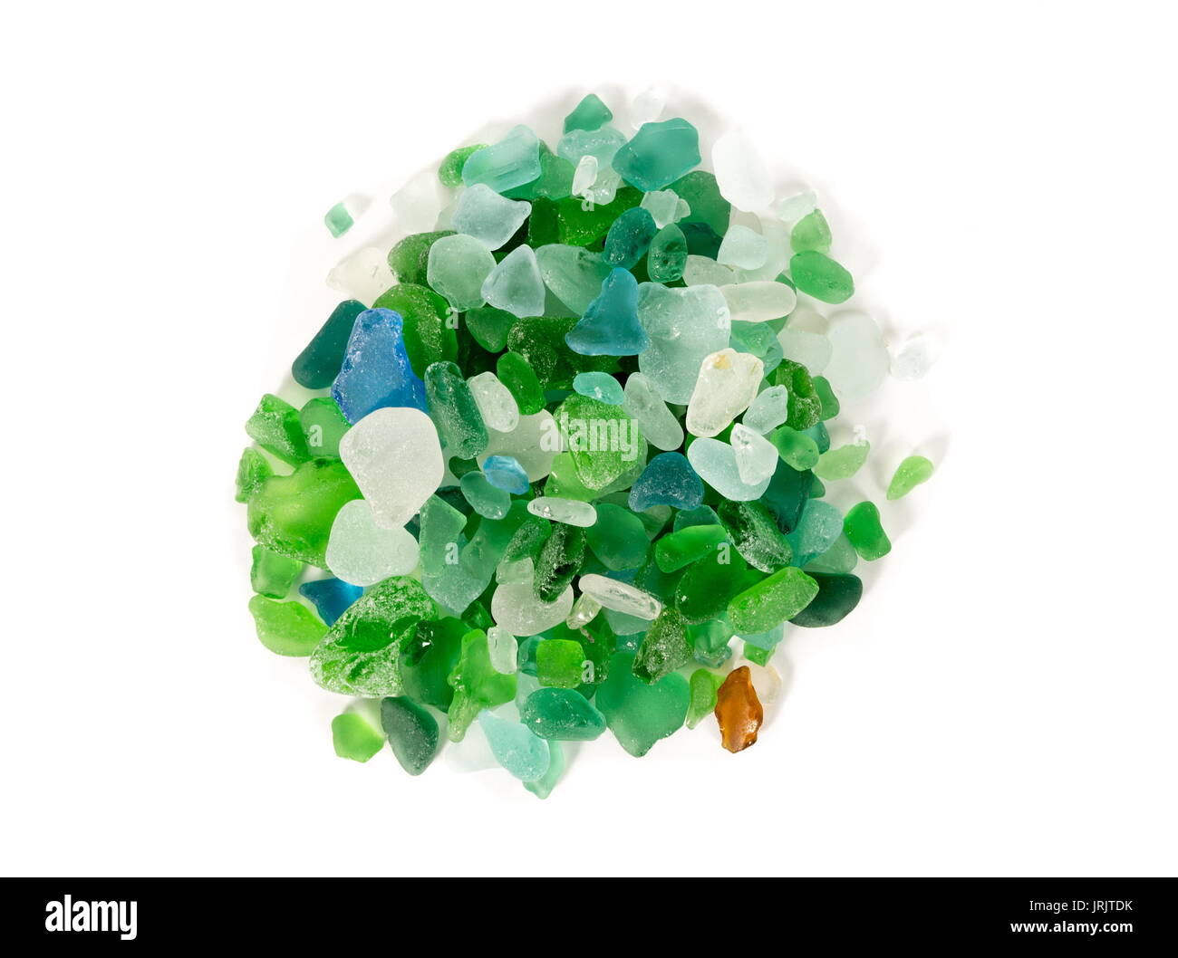 Glass pieces found in the sea Stock Photo - Alamy