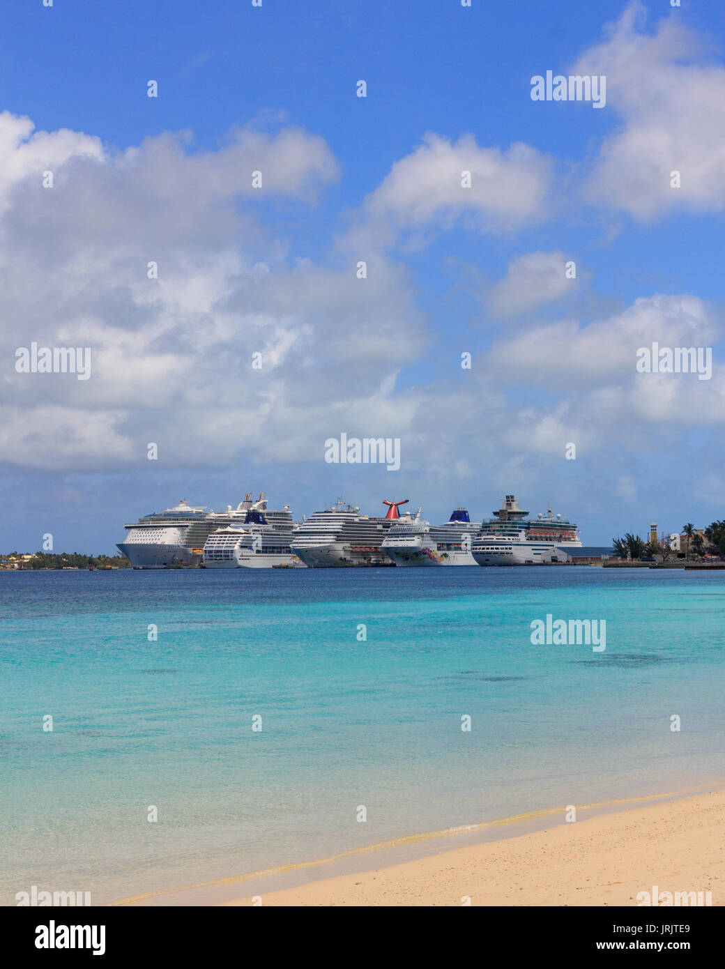 Cruise ships docked at the port of Nassau, Bahamas Stock Photo - Alamy