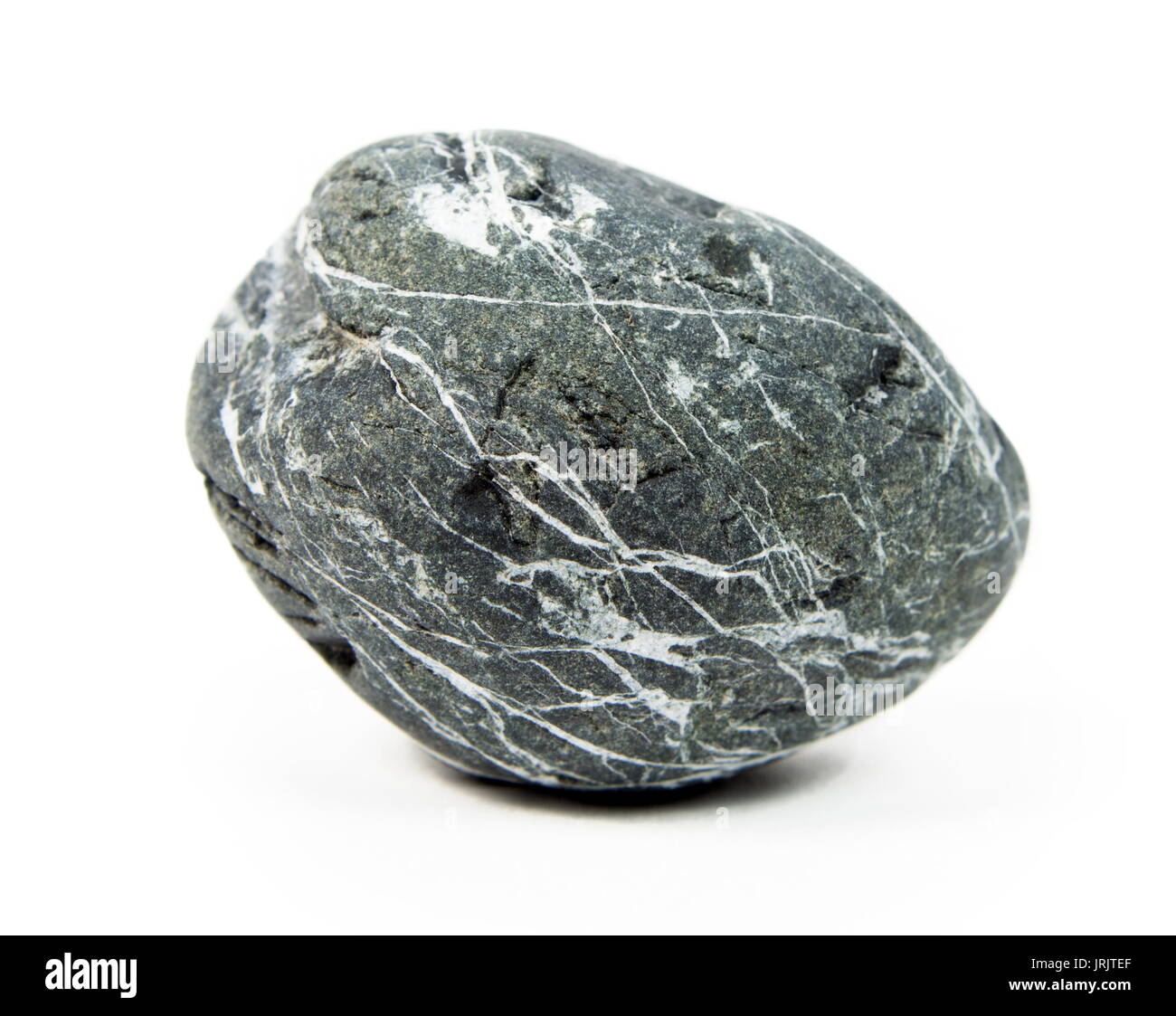 Stone from the sea on white Stock Photo - Alamy