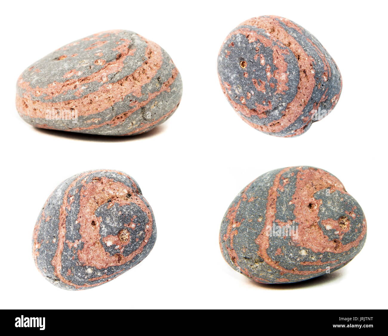 Stones from the sea on white Stock Photo - Alamy