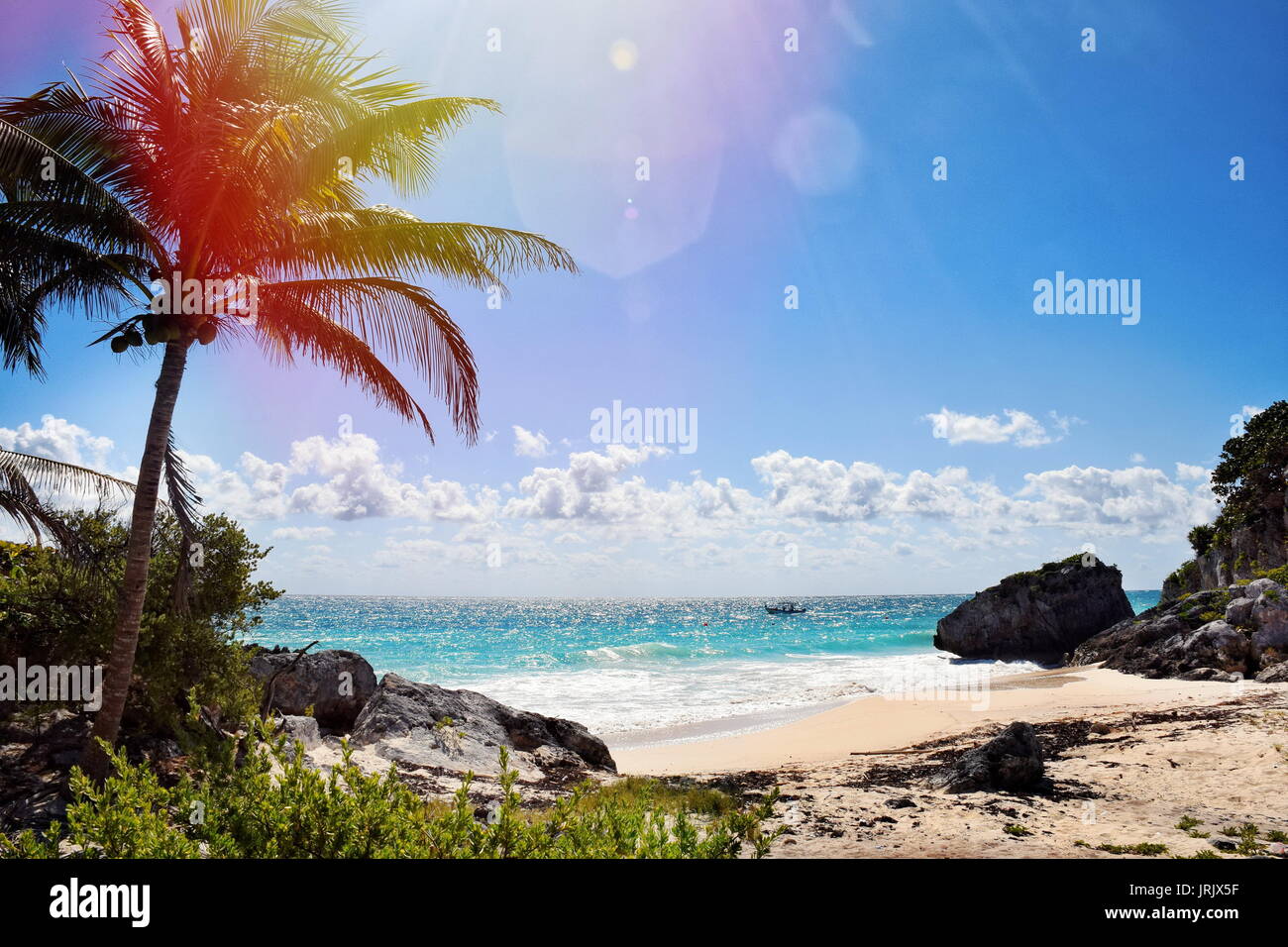 Beautiful view in Cancun,Mexico Stock Photo - Alamy