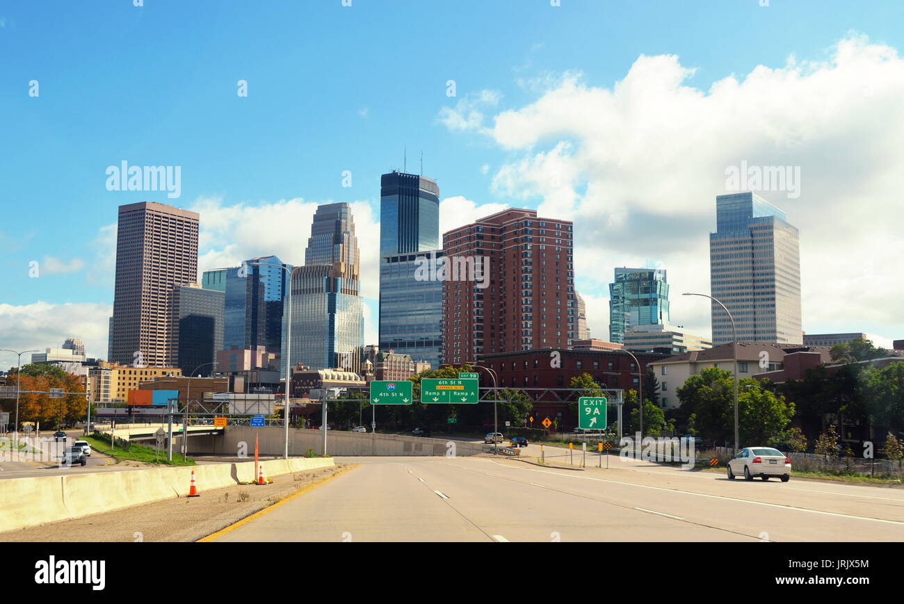 Downtown of Minneapolis.Minnesota Stock Photo - Alamy