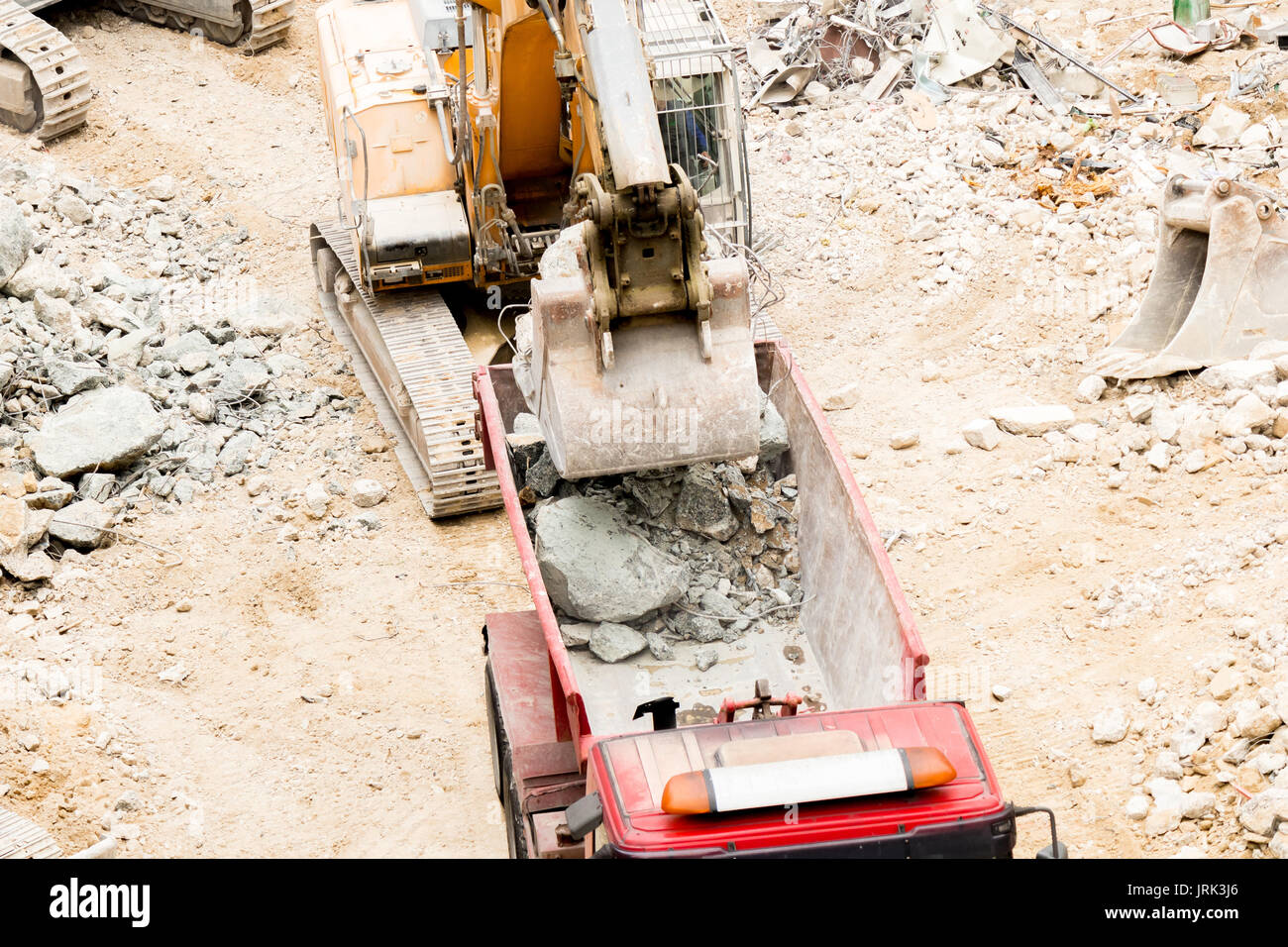 Bulldozer building site hi-res stock photography and images - Alamy