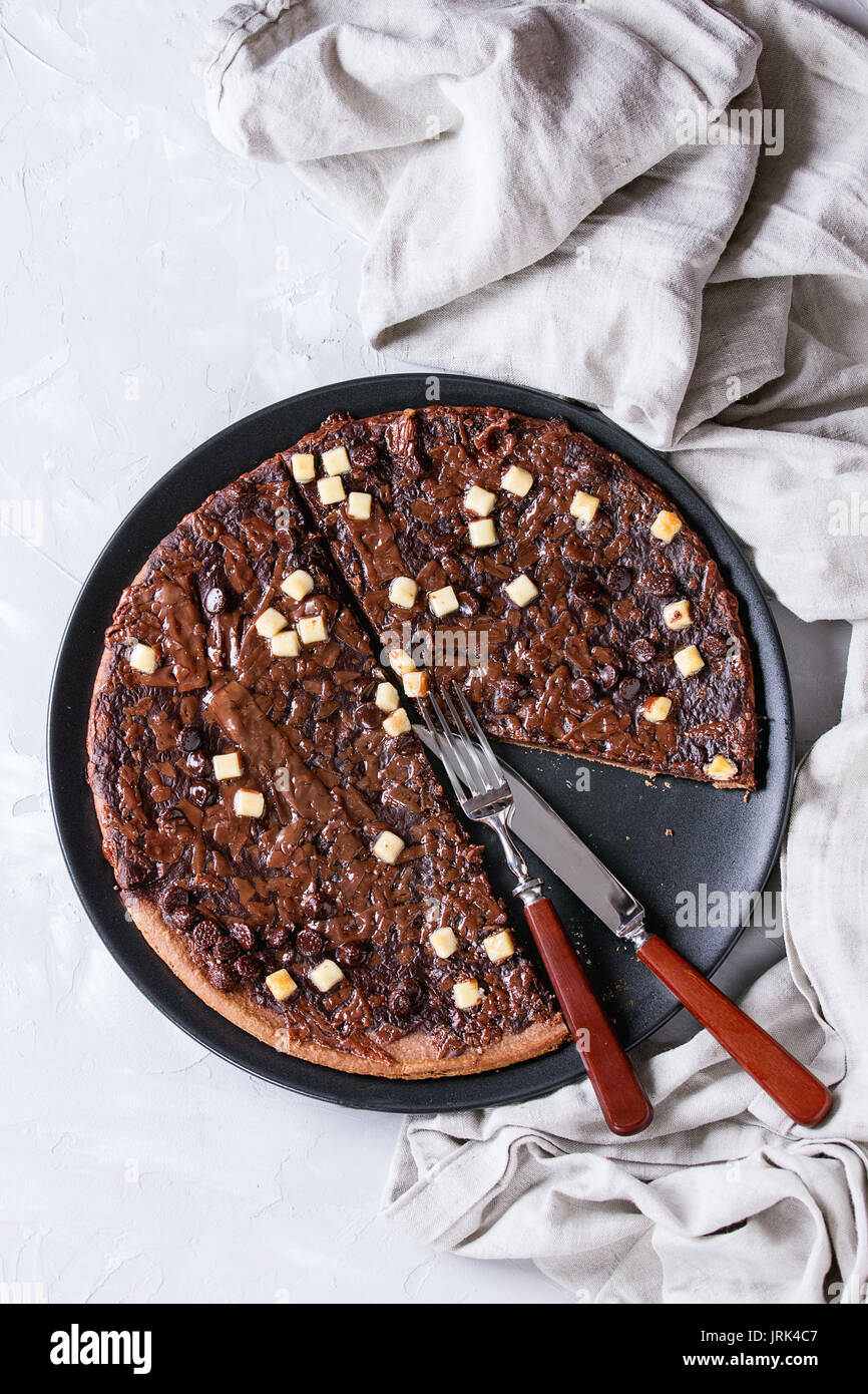 Chocolate pizza slice hi-res stock photography and images - Alamy
