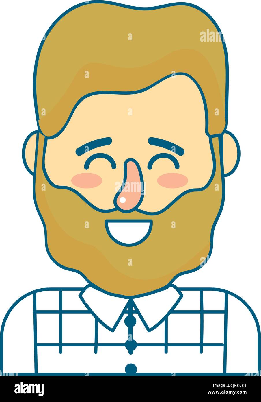 cute man with hairstyle design and shirt Stock Vector Image & Art - Alamy