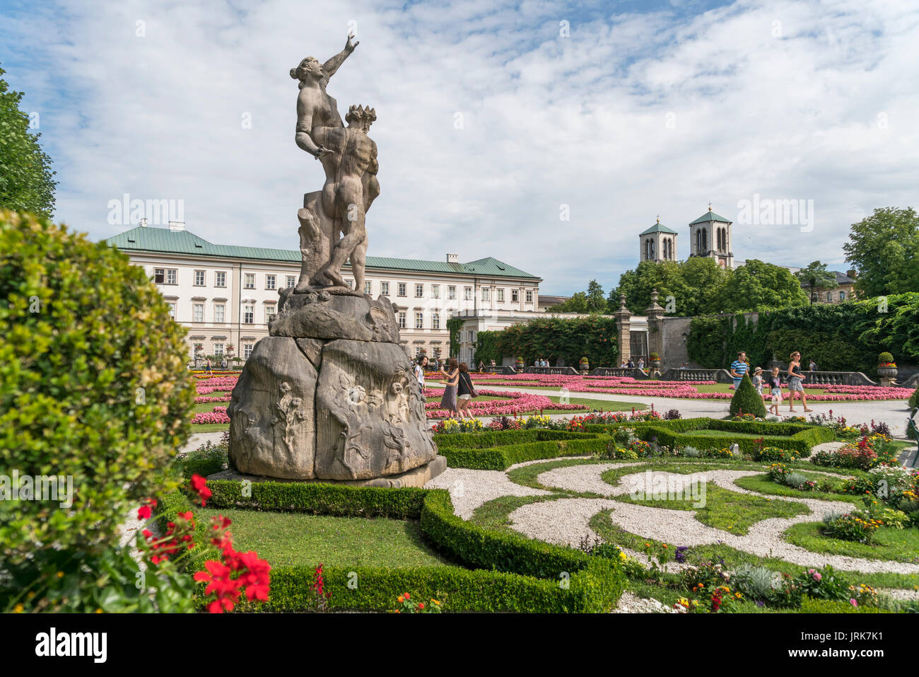 Statue in mirabell gardens salzburg hi-res stock photography and images ...