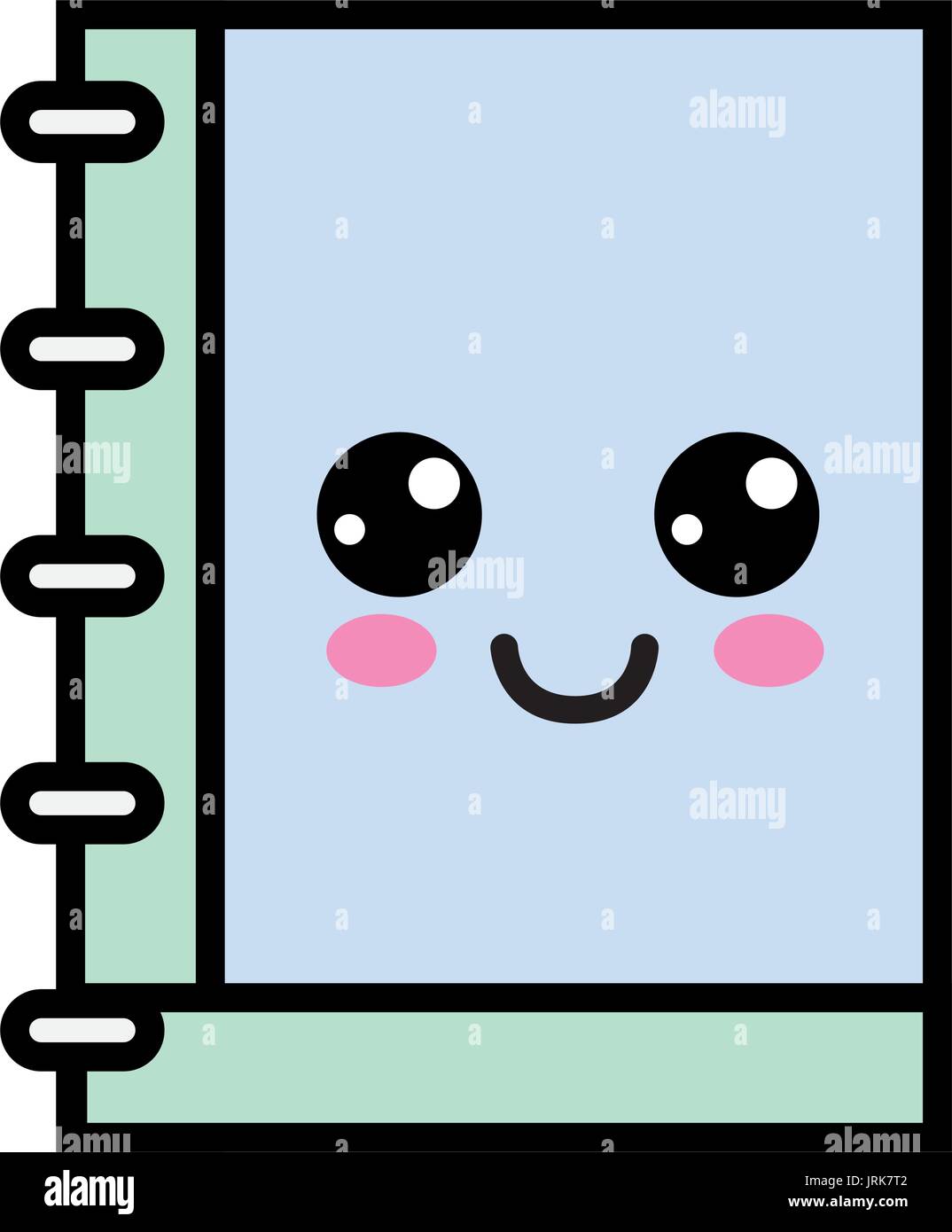 kawaii cute happy notebook tool Stock Vector Image & Art - Alamy