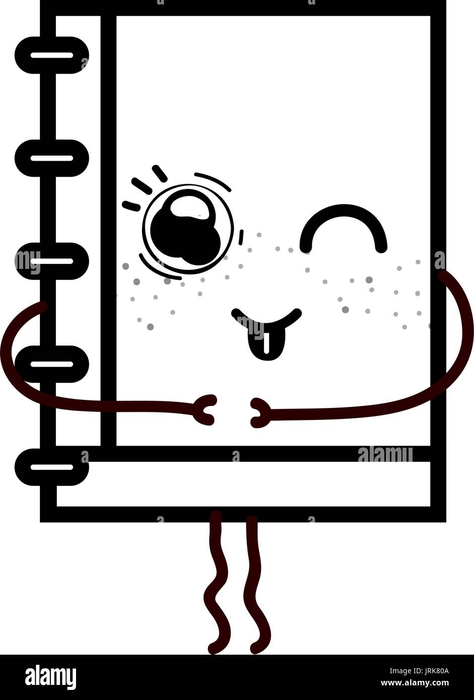 kawaii cute funny notebook tool Stock Vector Image & Art - Alamy
