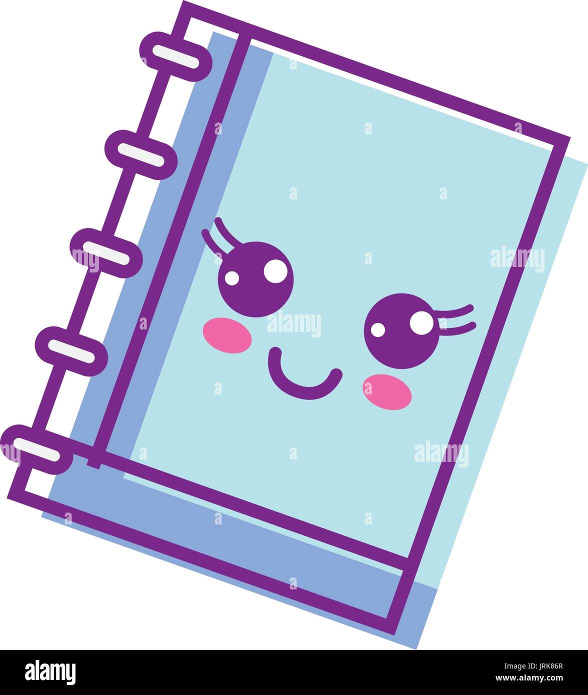 kawaii cute happy notebook tool Stock Vector Image & Art - Alamy