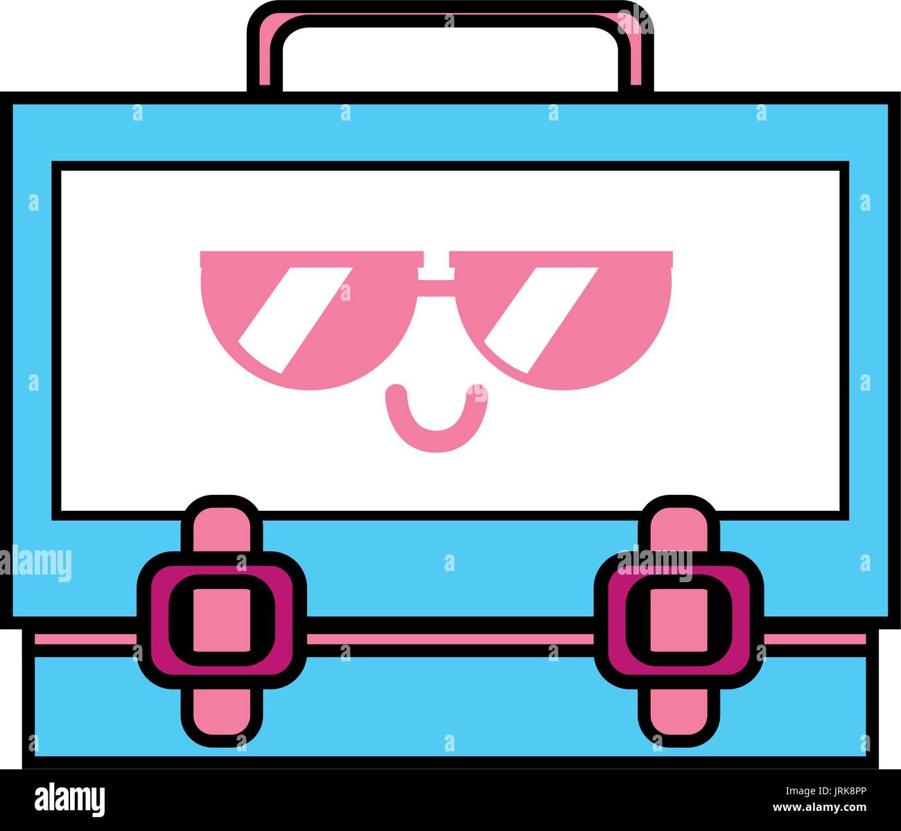kawaii cute funny suitcase design Stock Vector Image & Art - Alamy