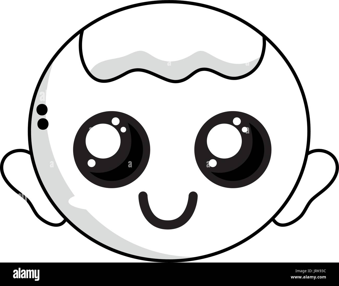 line cute baby boy head with hairstyle design Stock Vector Image & Art ...