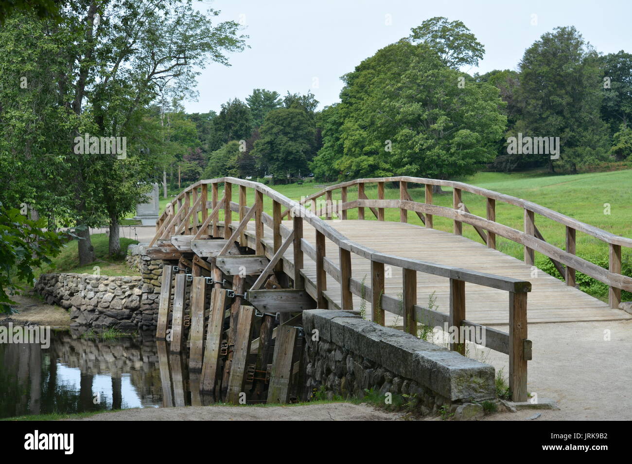 The historic Old North Bridge in Concord, Massachusetts Stock Photo - Alamy