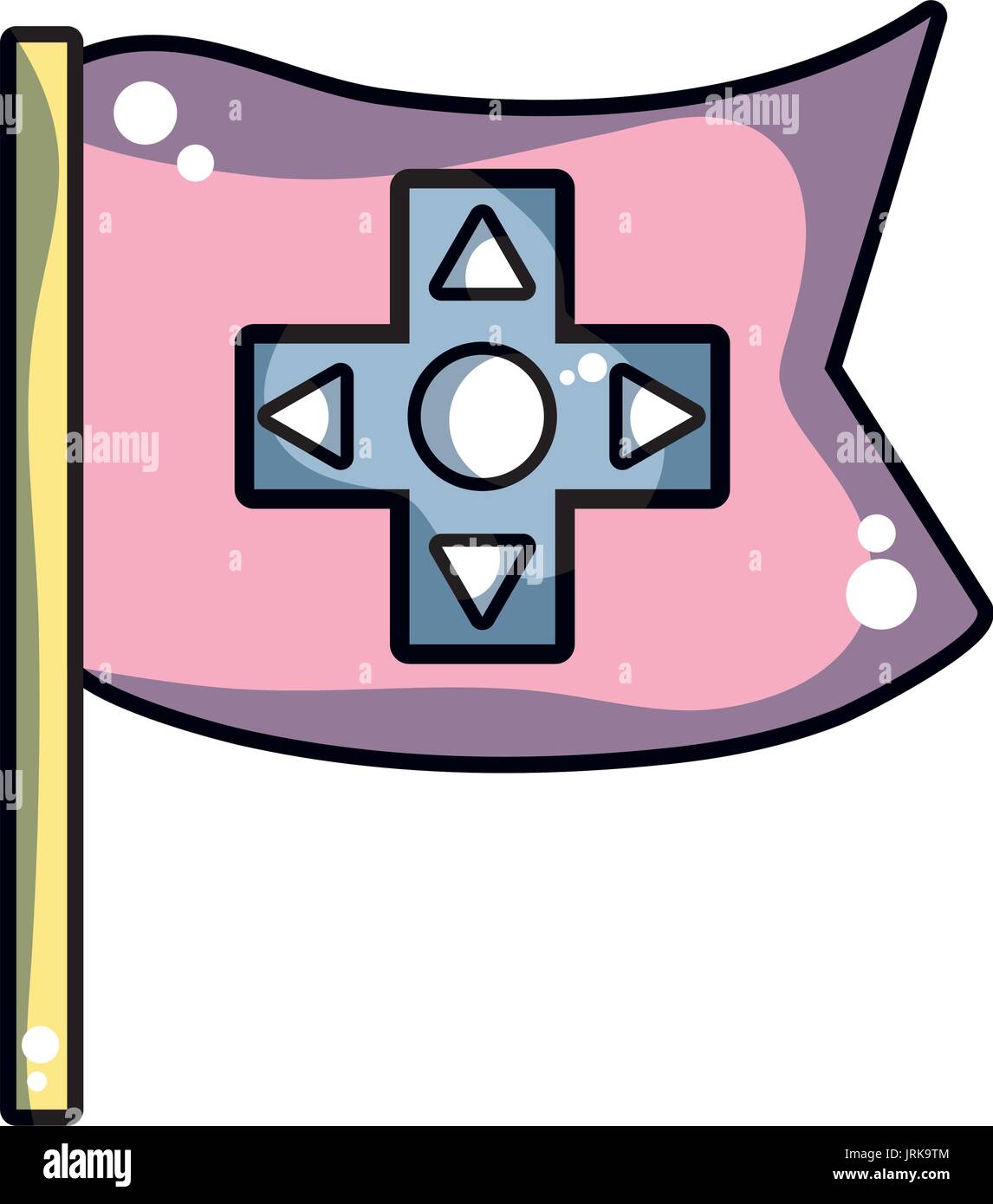 videogame symbol to play and videogame technology Stock Vector Image ...