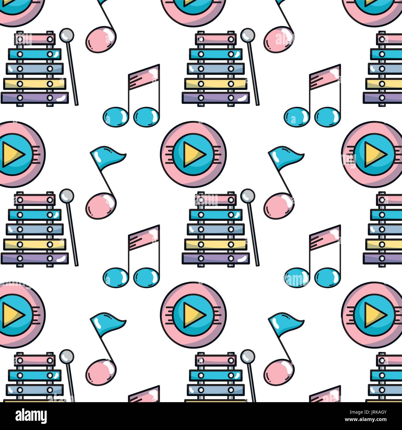 music elements to play melody background Stock Vector Image & Art - Alamy