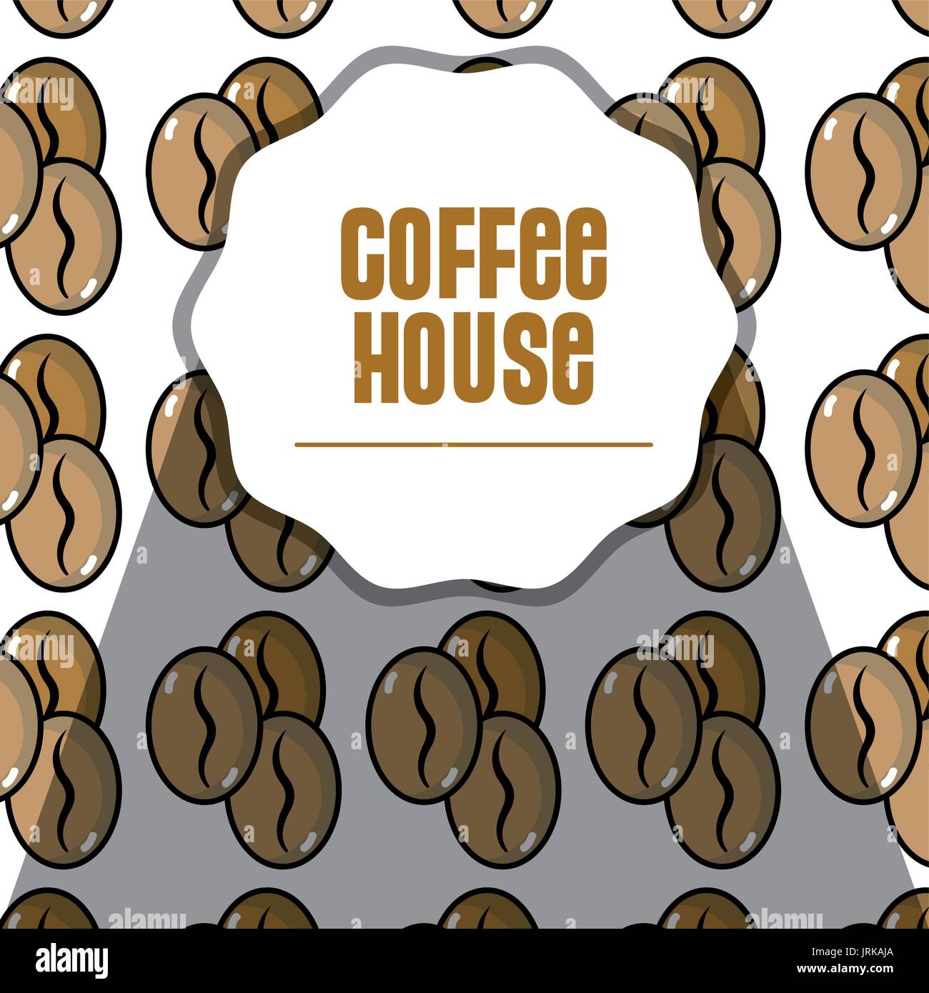 nice coffee grains background design Stock Vector Image & Art - Alamy
