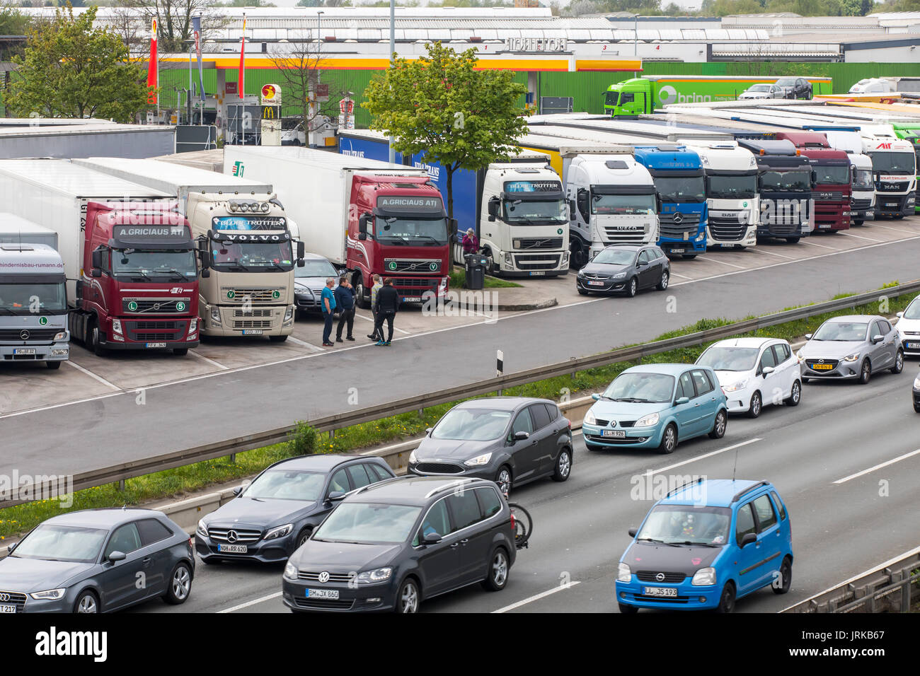 Highway, Autobahn service station, BAB Tank- and Rasthof Bottrop Süd ...