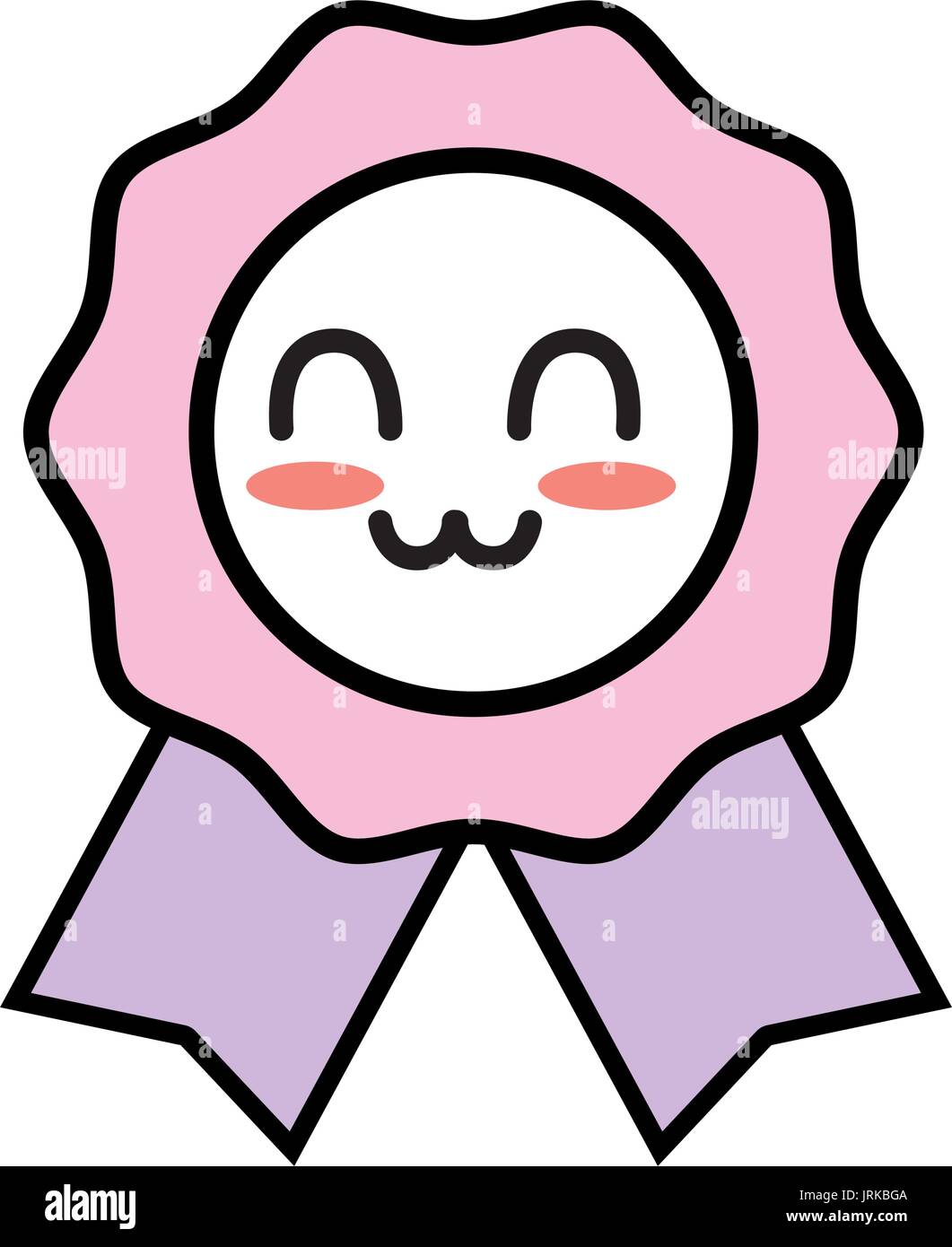 kawaii cute happy medal prize Stock Vector Image & Art - Alamy