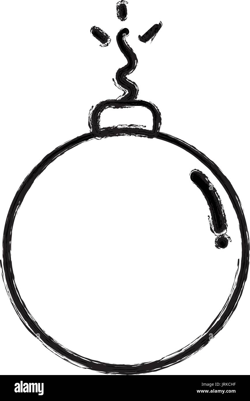 figure danger bomb weapon explosive that used in the war Stock Vector ...