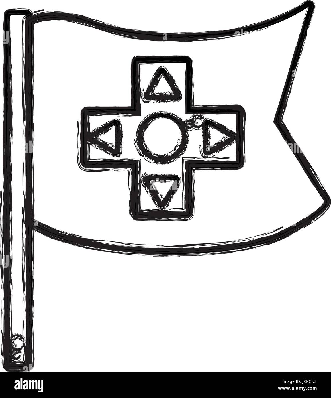 figure videogame symbol to play and videogame technology Stock Vector ...