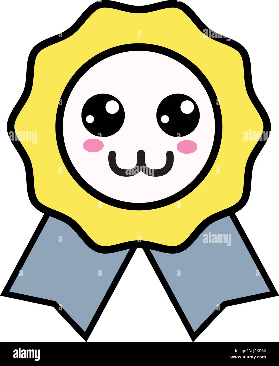 kawaii cute happy medal prize Stock Vector Image & Art - Alamy