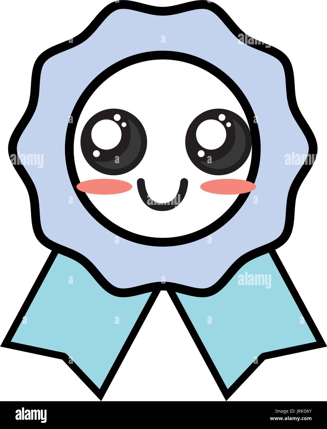 kawaii cute happy medal prize Stock Vector Image & Art - Alamy