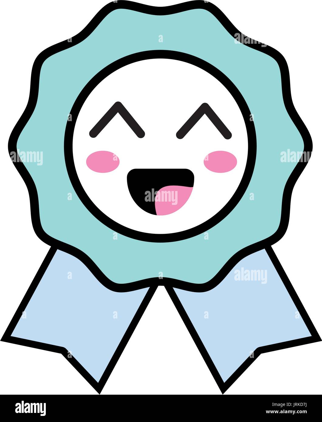 kawaii cute happy medal prize Stock Vector Image & Art - Alamy