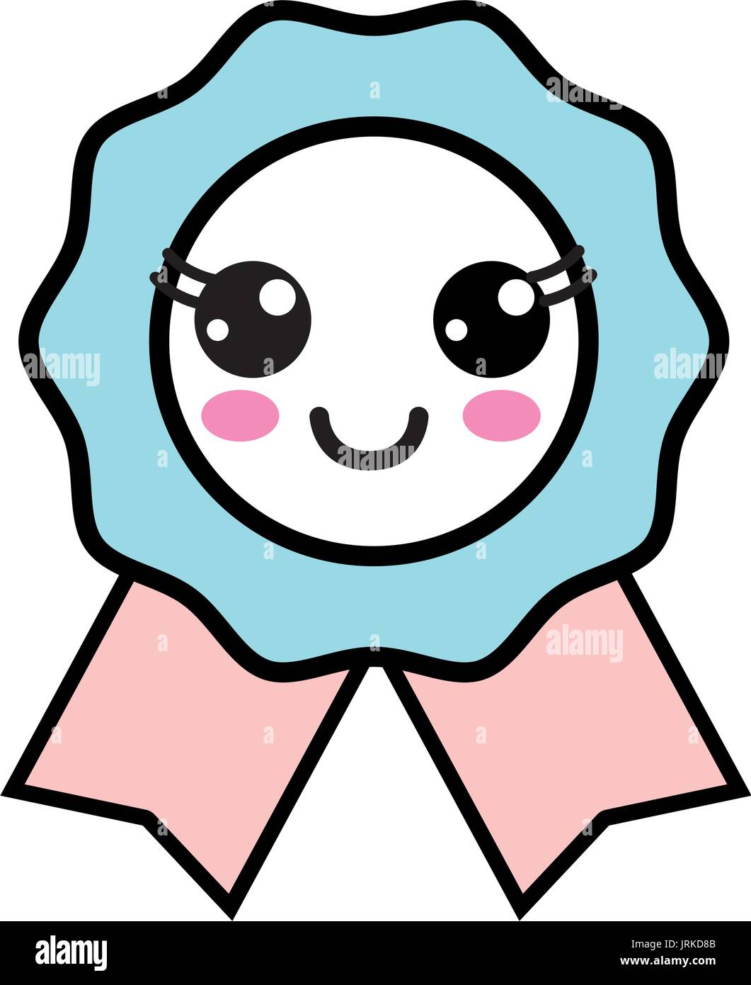 kawaii cute happy medal prize Stock Vector Image & Art - Alamy