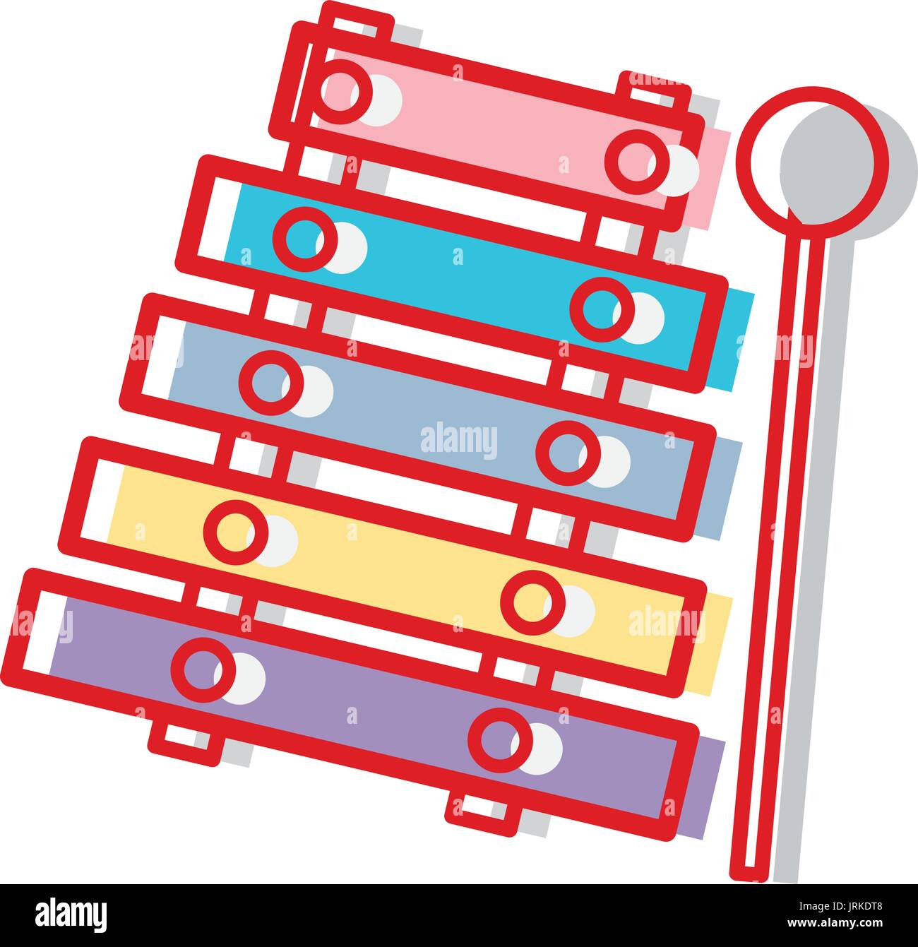 marimba music instrument to melody harmony Stock Vector Image & Art - Alamy