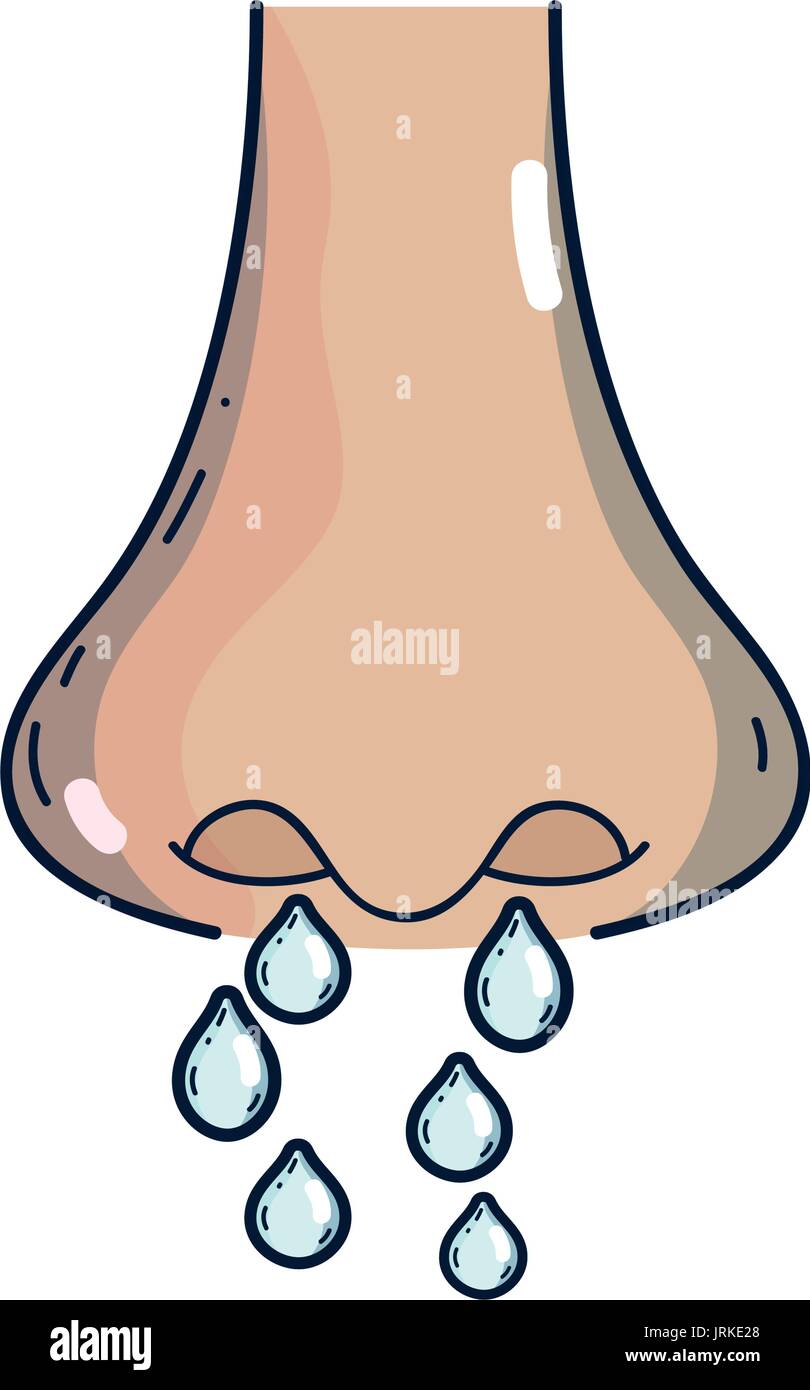 nose with rhinitis allergic sickness virus Stock Vector Image & Art - Alamy