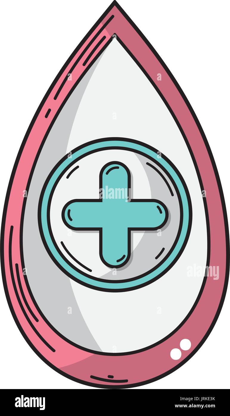 blood drop to medical donation symbol Stock Vector Image & Art - Alamy
