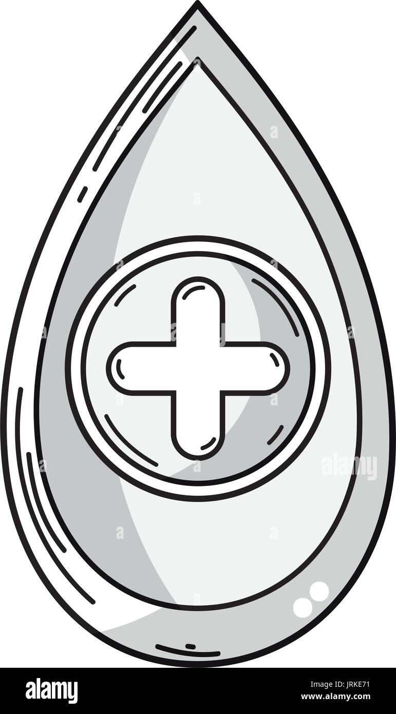 line blood drop to medical donation symbol Stock Vector Image & Art - Alamy