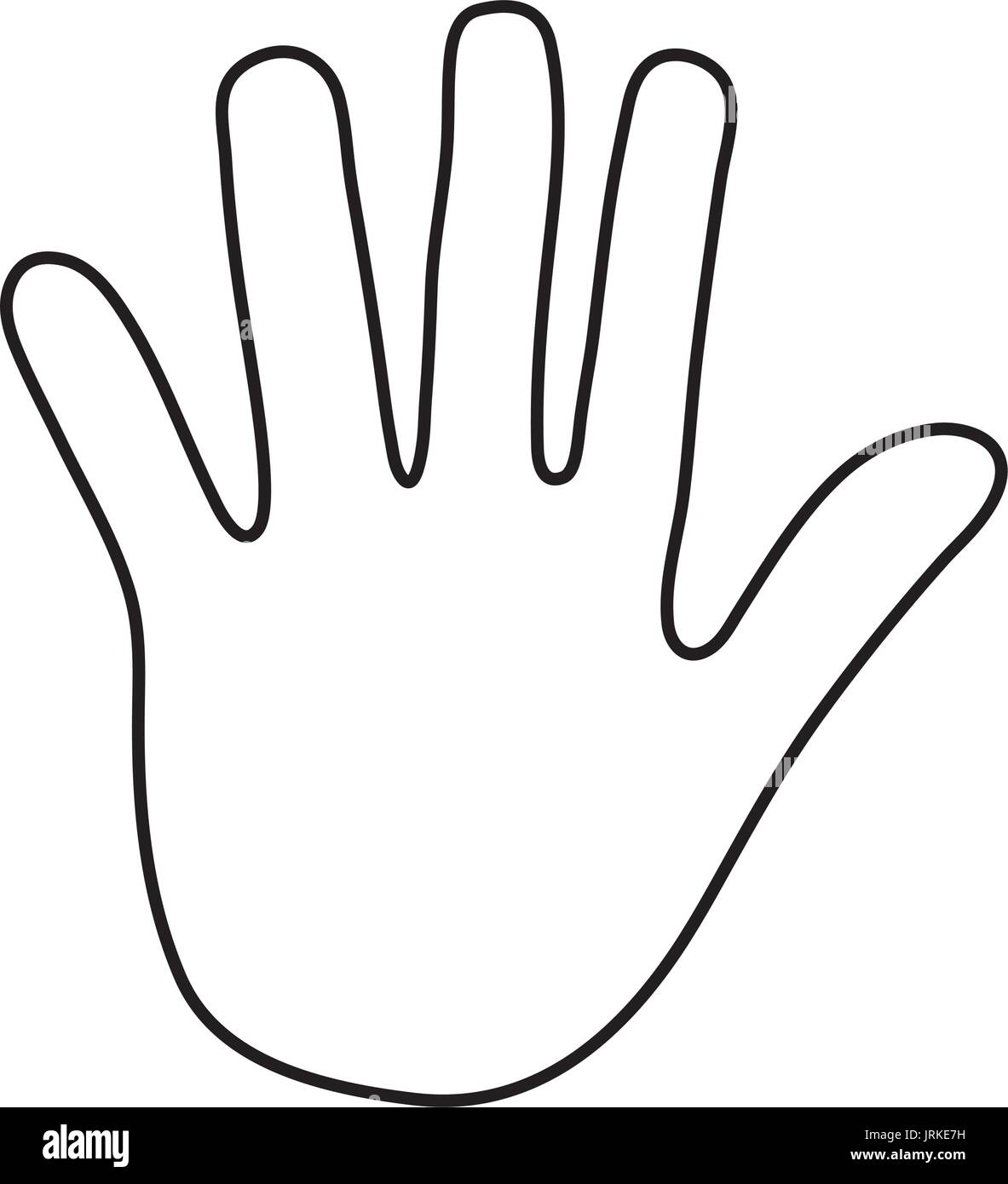 line person hand with finger and figures Stock Vector Image & Art - Alamy