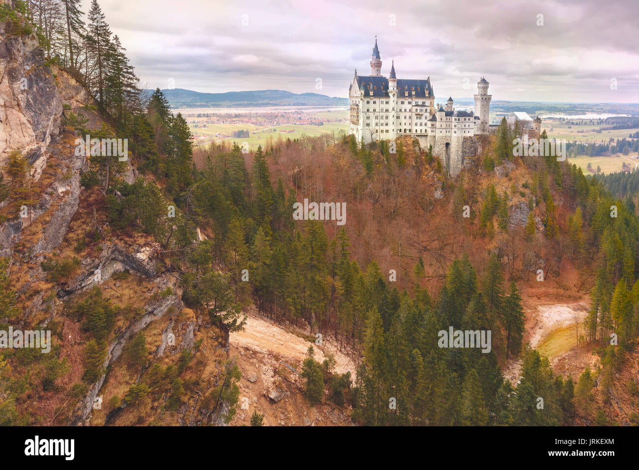 Fairytale Neuschwanstein Castle, Bavaria, Germany Stock Photo - Alamy