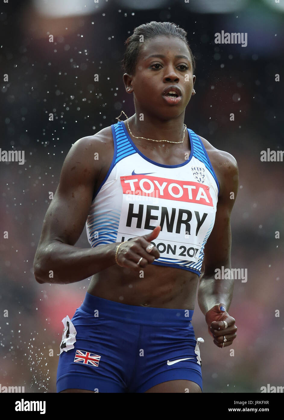 Great Britain's Desiree Henry in the 100m Women's heat three during day ...
