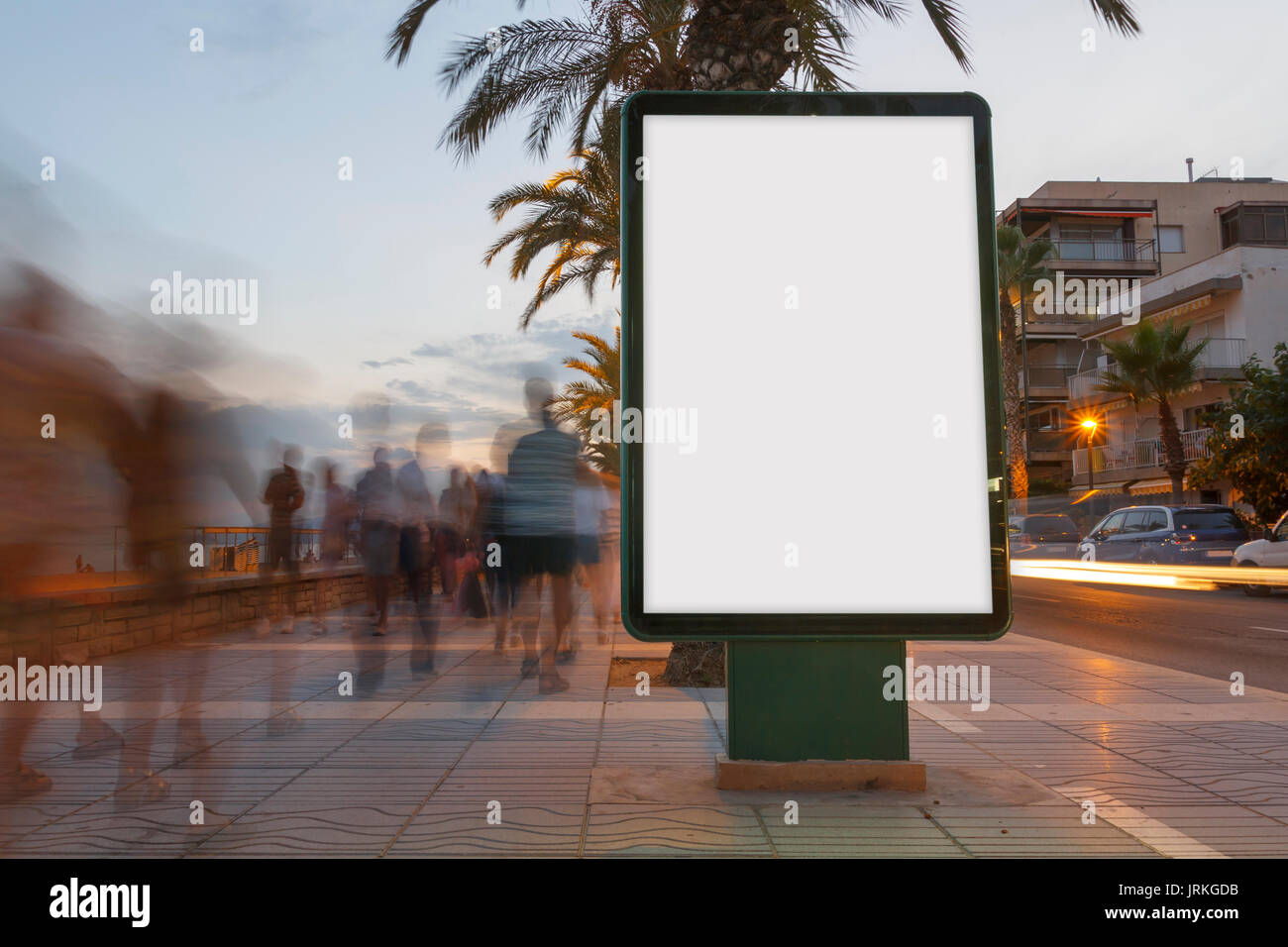 Ad billboard people blank hi-res stock photography and images - Alamy