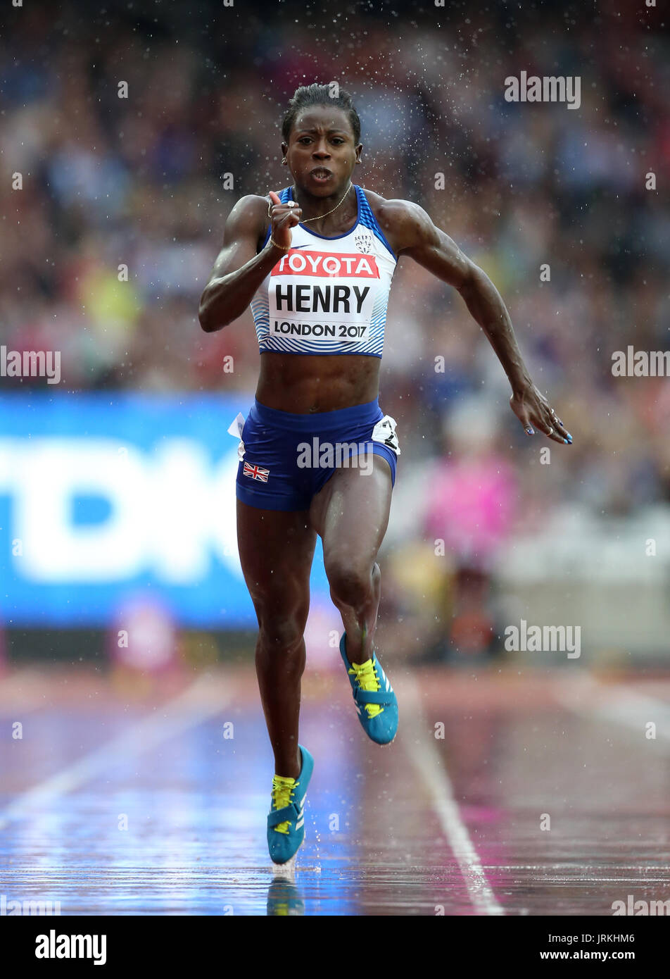 Great Britain's Desiree Henry in the 100m Women's heat three during day ...